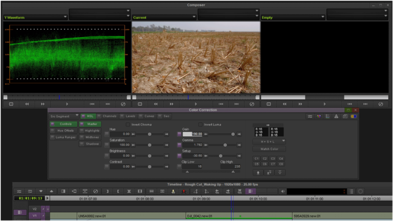 Color Correction in Avid - Using HSL & Y Waveform